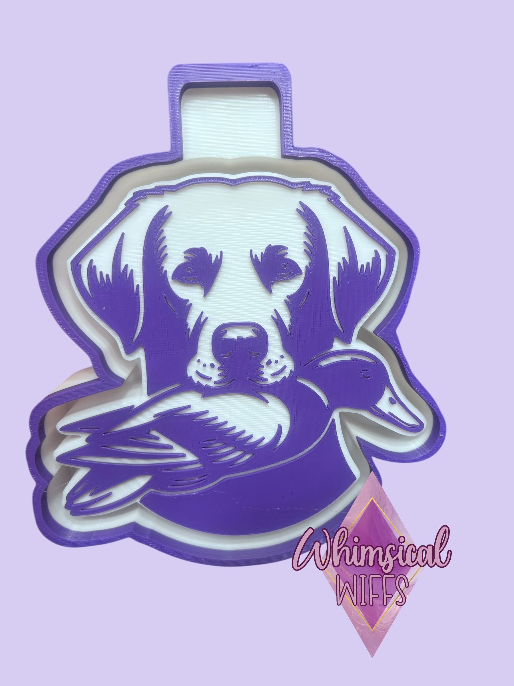 Lab Holding a duck Mold – Whimsical Wiffs Freshie Molds & More