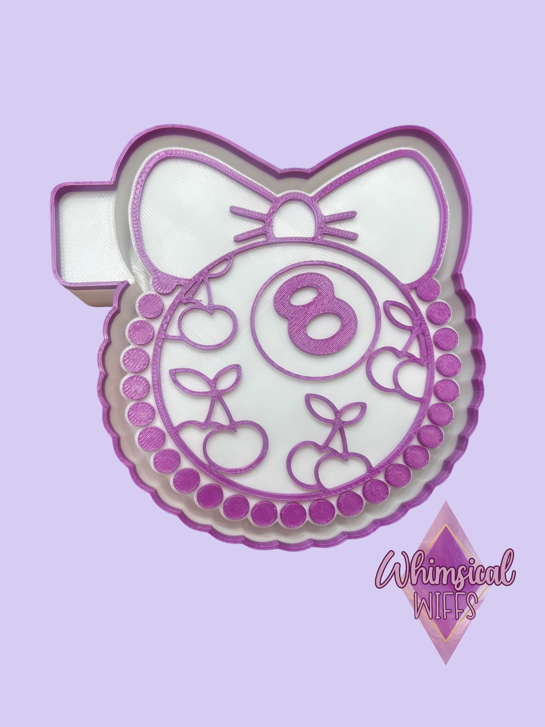 8 ball with cherry & turquoise Mold – Whimsical Wiffs Freshie Molds & More