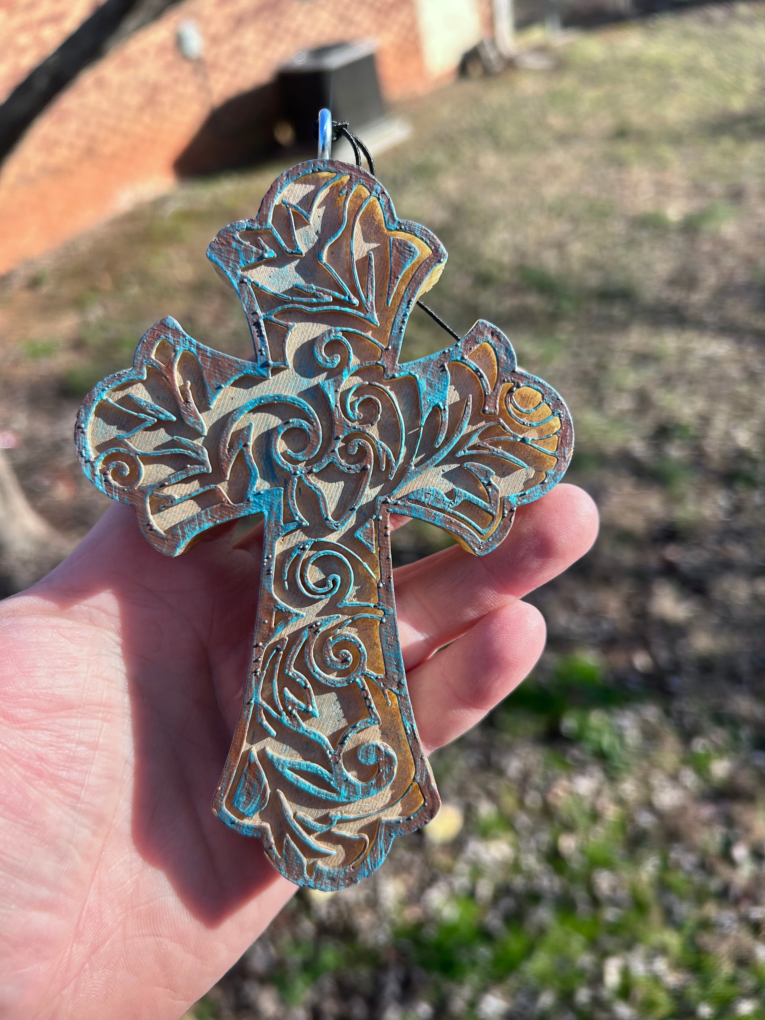 Tooled Cross Freshie – Whimsical Wiffs Freshie Molds & More