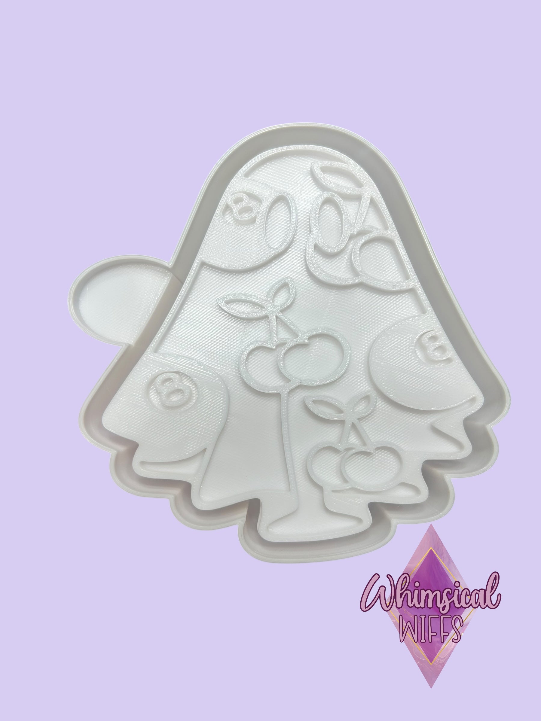 Ghost with cherries & 8 balls Mold – Whimsical Wiffs Freshie Molds & More