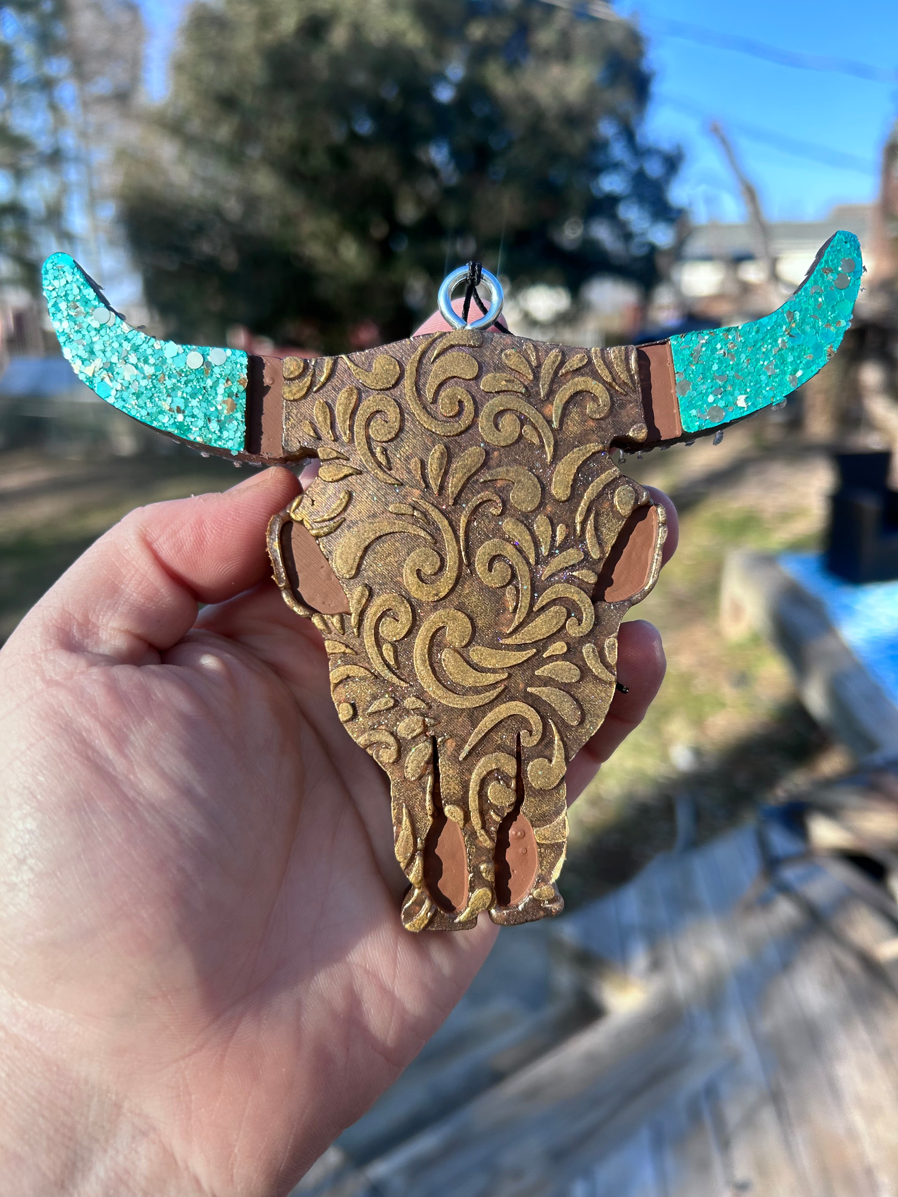 Tooled leather Bull Freshie – Whimsical Wiffs Freshie Molds & More