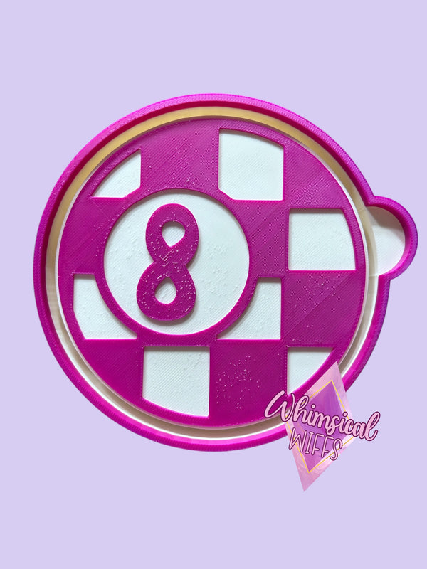 Checkered 8 ball Mold – Whimsical Wiffs Freshie Molds & More
