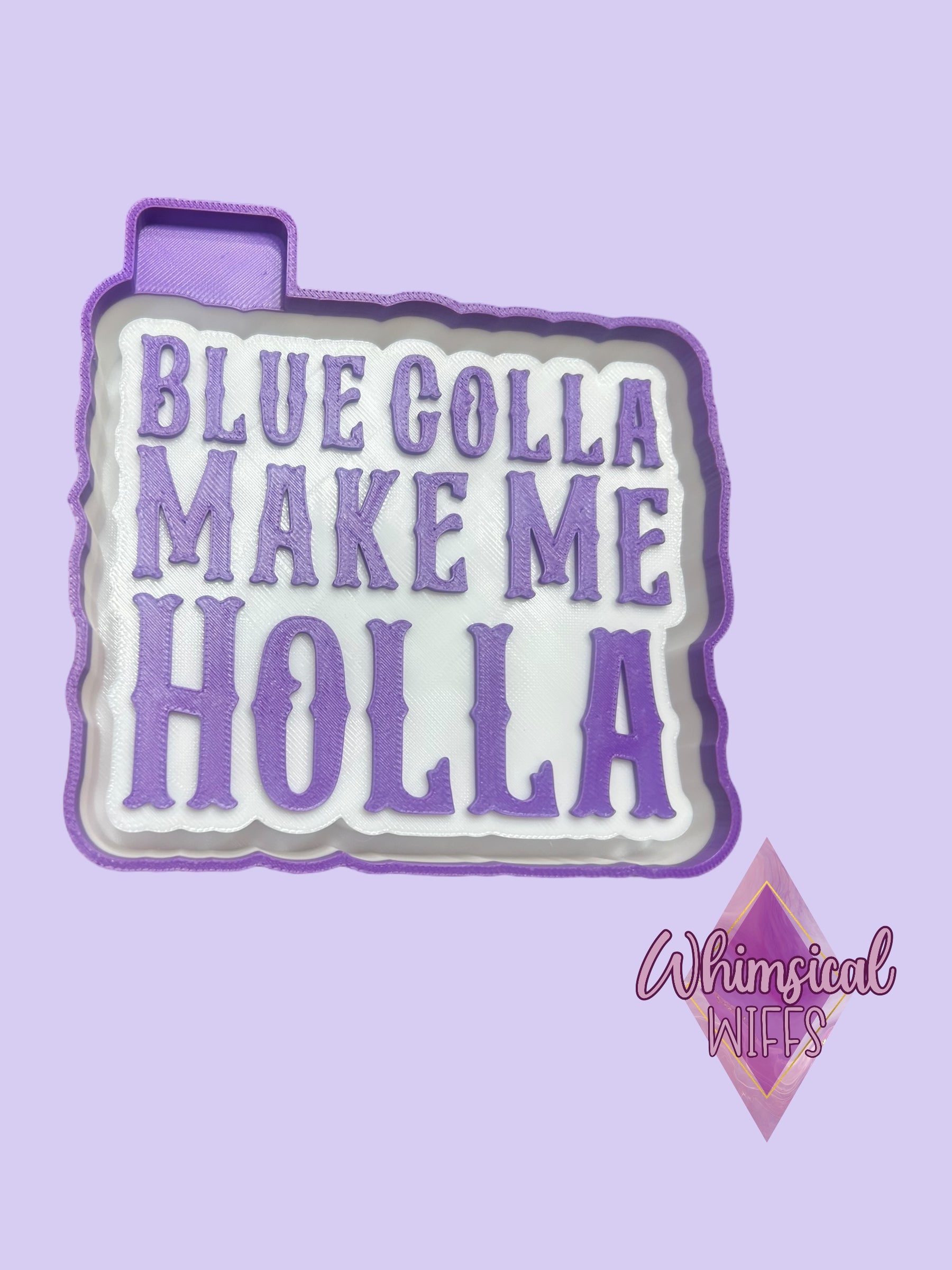 Blue colla make me holla Mold – Whimsical Wiffs Freshie Molds & More